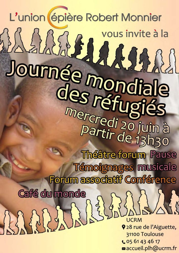 Journée mondiale des réfugiés - 20 juin 2018 - UCRM